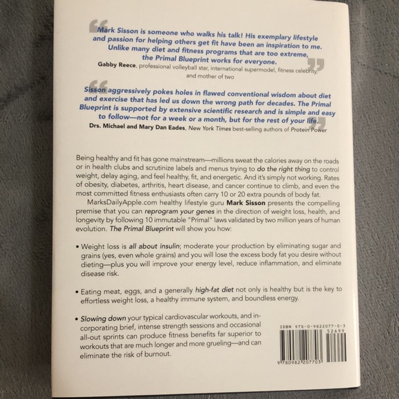 Accents | The Primal Blueprint Mark Sisson Hb Book | Poshmark